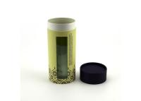 China Custom Cylinder Paper Tube Packaging with Clear PVC Window 40mm to 225mm Diameter for sale