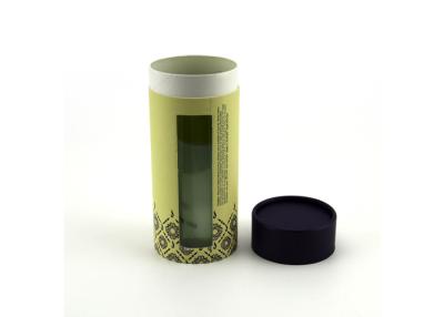 China Custom Cylinder Paper Tube Packaging with Clear PVC Window 40mm to 225mm Diameter for sale