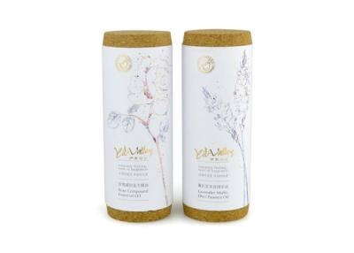 China Custom Gold Stamping Cardboard Tube Packaging with Cork for Perfume 50ml for sale