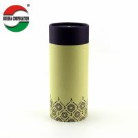 China UV Varnishing Cosmetic Paper Tube Packaging Custom Transparent Window for sale