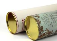 China Color Labeling Cardboard Tube Packaging Strech Iron Cap Round Boxes Package for sale