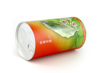 China Custom Cardboard Paper Tube Container with Aluminum Foil Lid for Nuts Packaging 50mm Diameter for sale