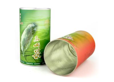China Red Printed Custom Cans , Food Grade Tea Packaging Tube ISO9001 for sale