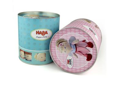 China Custom Paper Composite Cans with Movable Tinplate Lid 27.8mm Diameter for sale