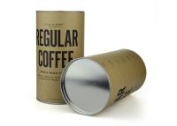 China Kraft Paper Poster Tube Packaging , Strech Iron Cap Cylinder Boxes for sale