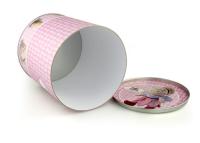 China Color Print Custom Paper Cans Packaging , Gift Package Round box for sale