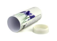 China Custom Paper Tube Can with Shaker Top for Baby Talcum Powder 52mm to 126mm Diameter for sale