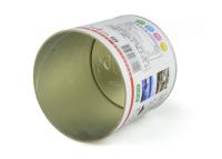 China Custom Printed White Paper Composite Cans with Cork Lid 99mm Diameter Cylinder Cardboard Tubes for sale