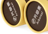 China Yellow Printing Paper Tube Packaging , Custom Carboard Package for sale