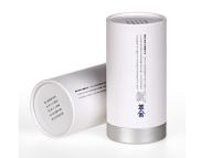 China Black Labeling Art Paper Canisters Packaging , Luxury Round Gift Boxes for sale