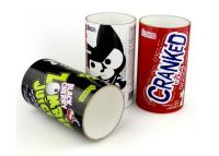 China Food Cutting Gloss Lamination Packaging , Gift Cardboard Cans Packaging for sale