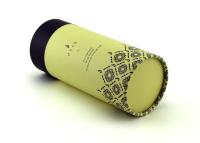 China Opening Rolled Edge Print Paper Tube Packaging with Transaparent Window for sale