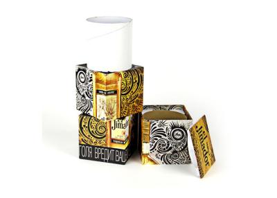China Recycled Paper Gift Boxes for Watches and Earphones Kraft Cylinder Packaging 5000pcs MOQ for sale