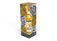 China Custom Square Recycled Paper Gift Boxes with Movable Cylindrical Tubes Wine Packaging 250gsm for sale