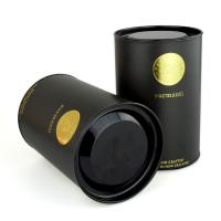 China Customized Movable Cover Paper Canister For Candle / Salt Packaging for sale