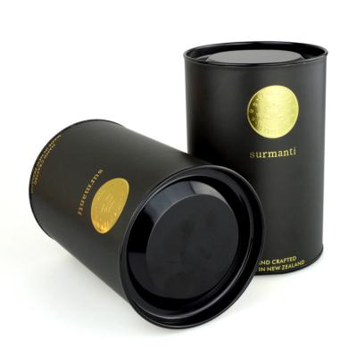 China Offest Print Candle Canister Iron Cap Cardboard Paper Packaging for sale