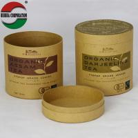 China Luxury Kraft Paper Cans Packaging for Gift , Cosmetics Customised for sale