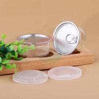 China 55ml Weed Spice Child Proof Clear Pet Jars With Easy Open Lid for sale