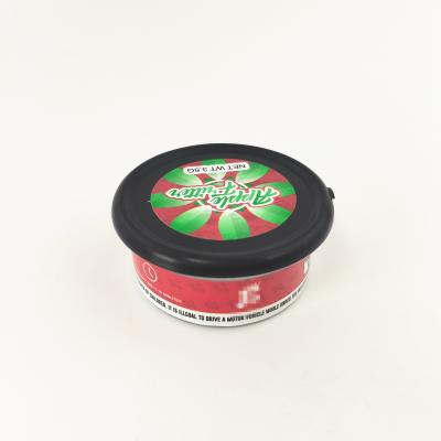 China Wholesale Food Grade PET 100ml Cannabis Jar with Child Safe Lid 3.5g 7g 14g for sale