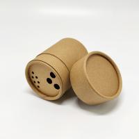 China Kraft Paper Sieve Hole Round Tube Packaging for Salt Loose Powder 83.3mm Diameter for sale