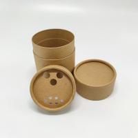 China Kraft Paper Sieve Hole Round Tube Packaging for Salt Loose Powder 83.3mm Diameter for sale