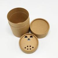 China Kraft Paper Sieve Hole Round Tube Packaging for Salt Loose Powder 83.3mm Diameter for sale