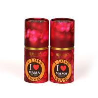 China Gold Stamping Cosmetic Cardboard Tube Packaging Attractive Rolled Edge 50mm Diameter for sale