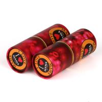 China Red Color Print Custom Paper Cylinder Cans Gift Package Round Boxes for sale