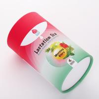 China Custom Powder Tea Packaging Paper Tube with Aluminum Foil Inner and Metal Lid 73mm for sale