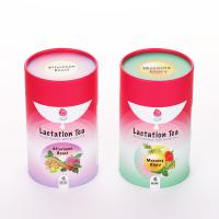 China Custom Powder Tea Packaging Paper Tube with Aluminum Foil Inner and Metal Lid 73mm for sale