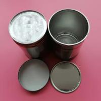 China Empty Round Airtight Coffee Tin Plate Cans Tinplate Tea Packaging Tin Box for sale