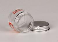 China Aluminum Cap Clear Pet Jars Small Plasic For Cosmetic Packaging for sale