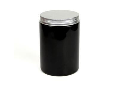 China 250ml Black PET Bottle 65mm Diameter with Aluminum Screw Cap for Food Packaging for sale