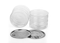 China Square PET Tube Packaging Easy Open Clear Plastic Tubes 49mm to 153mm Diameter 170mL to 350mL for sale