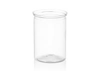 China Transparent Food Grade PET Canister with Aluminum Easy-Open End - 170mL to 350mL Capacity, 49mm to 153mm Diameter Options for sale