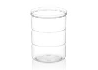 China PET Plastic Cylinder Canned Package with Easy Open Lid - 49mm to 153.3mm Diameter, 170mL-350mL Capacity for sale