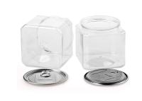 China Square PET Tube Packaging Easy Open Clear Plastic Tubes 49mm to 153mm Diameter 170mL to 350mL for sale