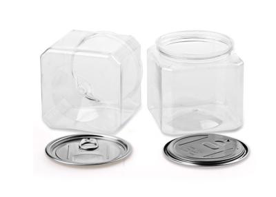 China Square PET Tube Packaging Easy Open Clear Plastic Tubes 49mm to 153mm Diameter 170mL to 350mL for sale