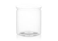 China PET Plastic Cylinder Canned Package with Easy Open Lid - 49mm to 153.3mm Diameter, 170mL-350mL Capacity for sale