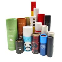 China Eco Friendly Kraft Paper Cans Packaging Biodegradable Lip Balm Tubes for sale