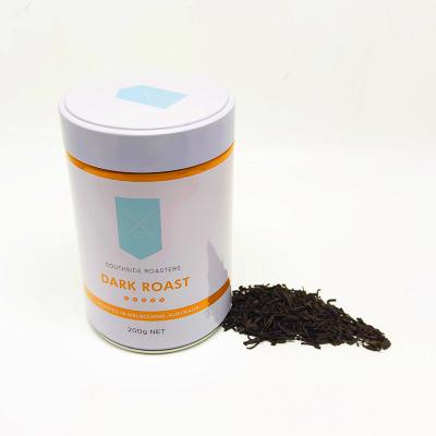 China Airtight Tin Plate Cans 200g Coffee Powder Tea Packaging Tin Jar for sale