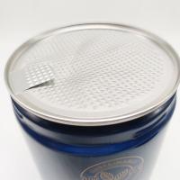 China Custom Printed Round Tin Plate Cans 99mm/83mm Diameter with Aluminum Foil Lid and Colorful Screw Tube Packaging for sale