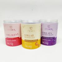 China Custom Printed Paper Composite Can 100mm x 140mm Cardboard Dog Food Packaging Tube for sale