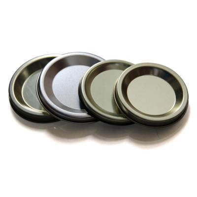 China Custom Hard Gold Iron Stretch Tin Can Lid Glossy Wine Packaging Tube Cap 52.3mm 350mL for sale