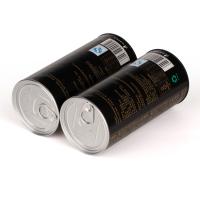 China Black Tea Bag Packaging Paper Composite Cans with Aluminium Pull Ring Lid for sale