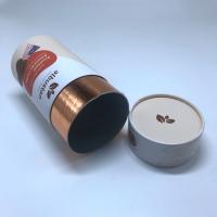 China Food Grade Kraft Paper Coffee Bean Can Round Tube Packaging Moisture Proof 83.3mm for sale