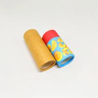 China Eco Friendly Kraft Paper Push Up Tube 83.3mm Diameter for Lip Balm Deodorant Stick Packaging for sale