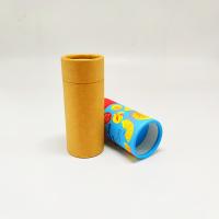 China Eco Friendly Kraft Paper Push Up Tube 83.3mm Diameter for Lip Balm Deodorant Stick Packaging for sale