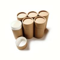 China Eco Friendly Kraft Paper Push Up Tube 83.3mm Diameter for Lip Balm Deodorant Stick Packaging for sale