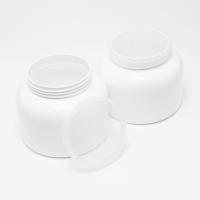 China 400g 106mm Height PET Plastic Jar for Adult Milk Protein Powder White Customizable for sale